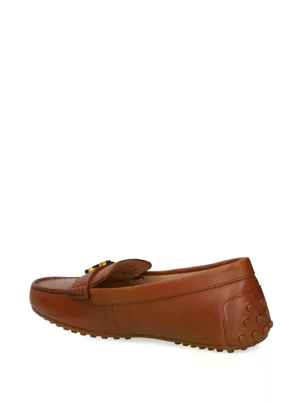 Ralph Lauren Barnsbury Leather Driving Shoes - Brown