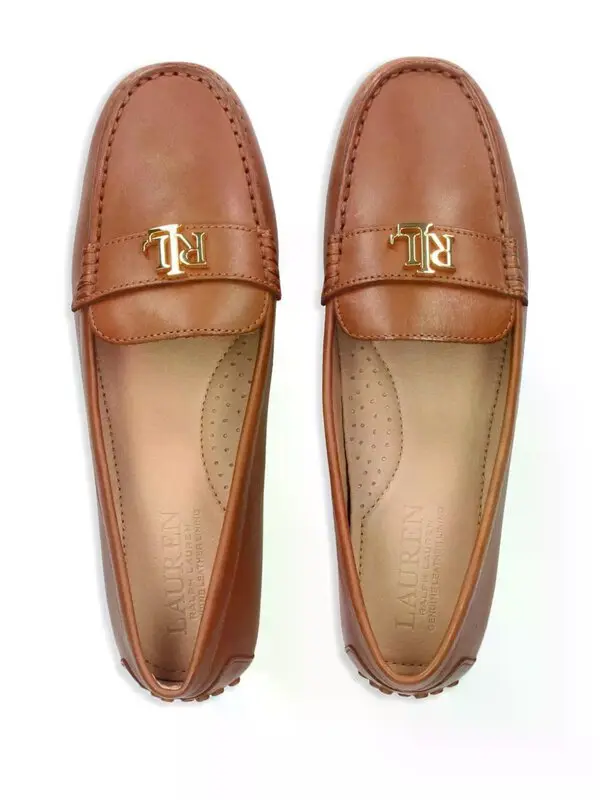 Ralph Lauren Barnsbury Leather Driving Shoes - Brown