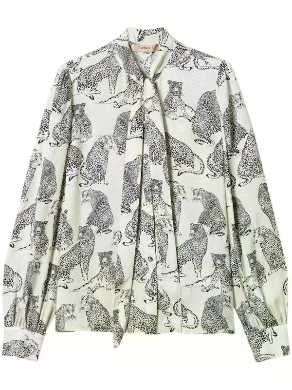 TWINSET Patterned Jacquard Shirt