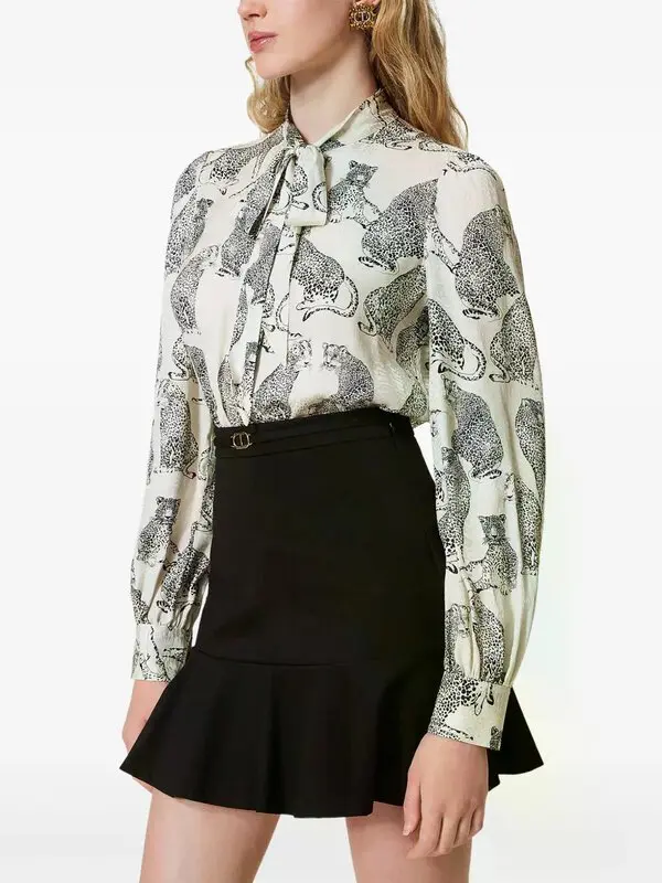 TWINSET Patterned Jacquard Shirt