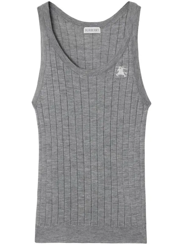 Burberry Intarsia-logo Cashmere Vest