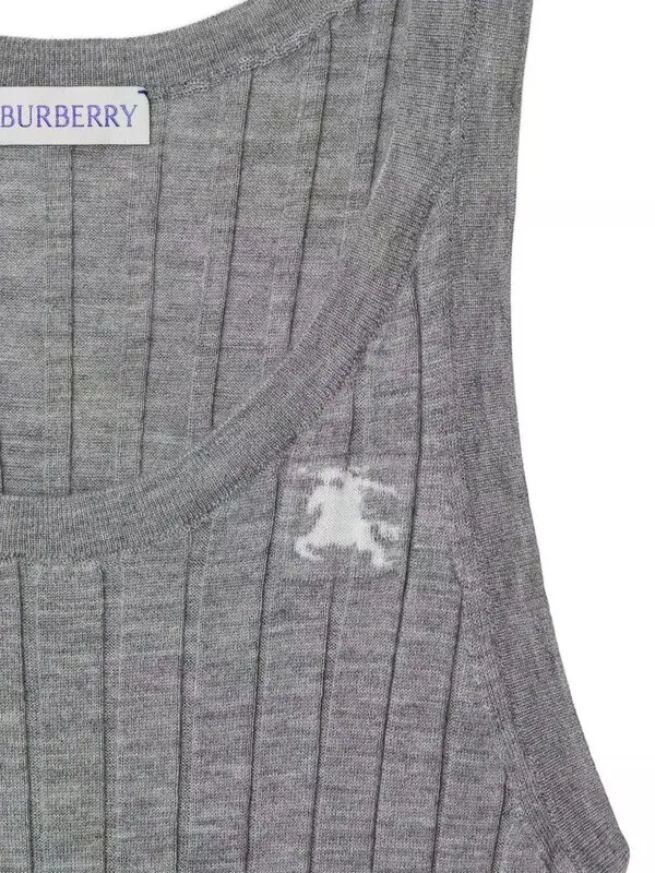 Burberry Intarsia-logo Cashmere Vest