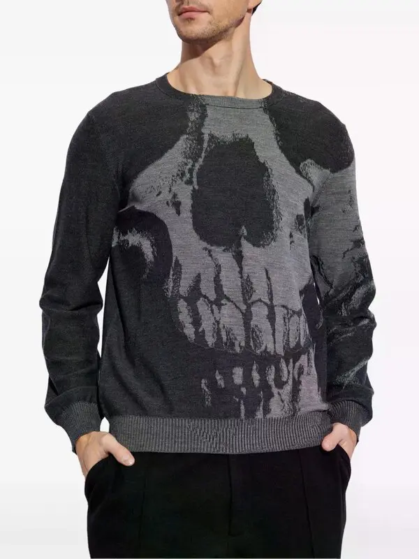 Alexander McQueen Skull-intarsia Sweater