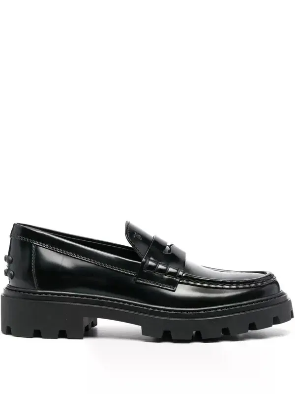 TOD'S Penny-slot Leather Loafers