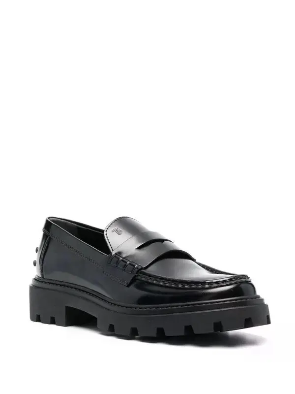 TOD'S Penny-slot Leather Loafers