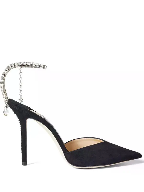 JIMMY CHOO Saeda Crystal-embellished Pumps