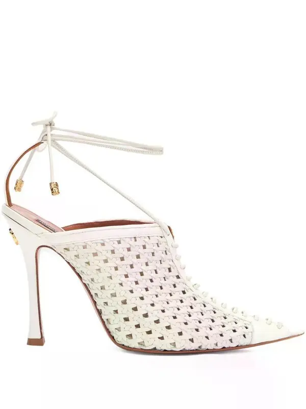 Roberto Cavalli Woven Leather Pumps