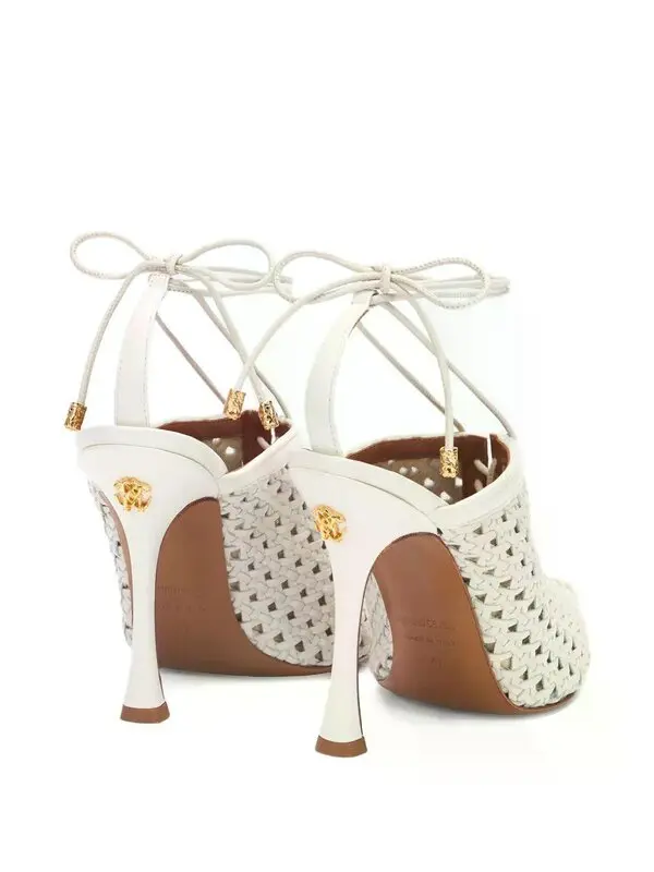 Roberto Cavalli Woven Leather Pumps