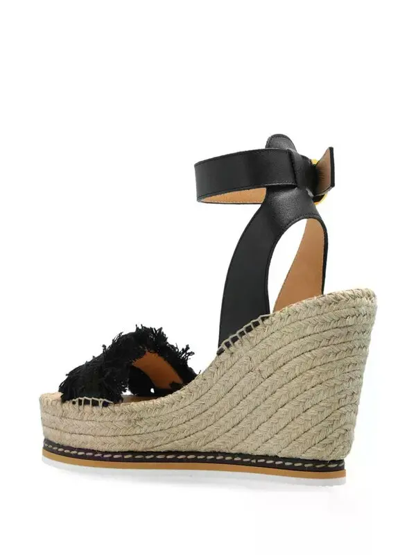 ODISSI Wedge Espadrilles - Black