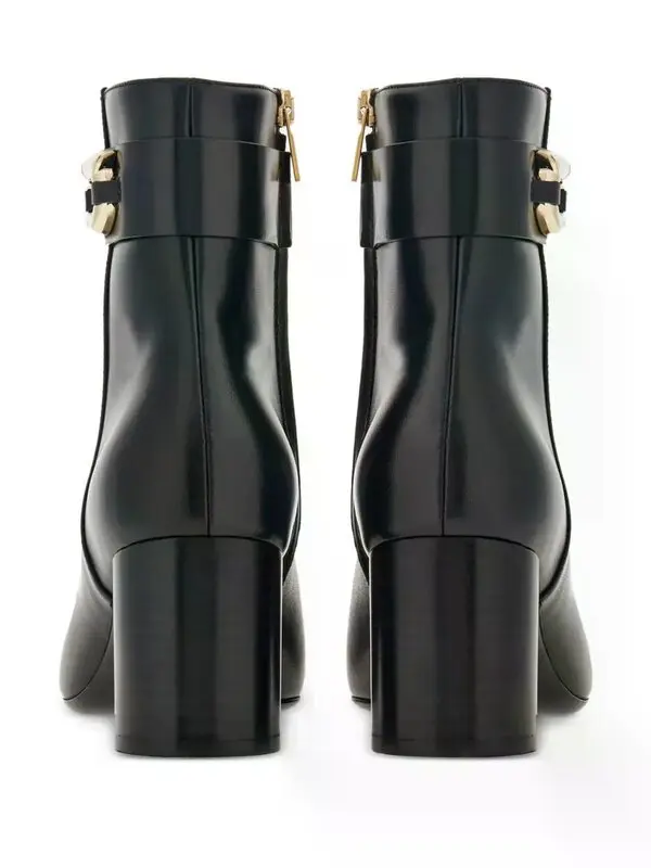 FERRAGAMO Gancini Buckle Ankle Boots