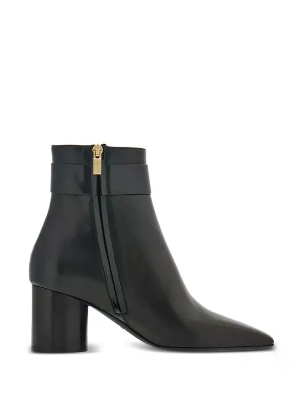 FERRAGAMO Gancini Buckle Ankle Boots
