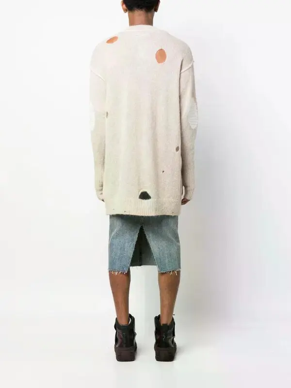 MAISON MARGIELA Distressed-effect Knitted Jumper