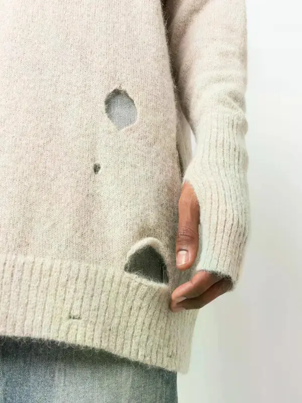 MAISON MARGIELA Distressed-effect Knitted Jumper