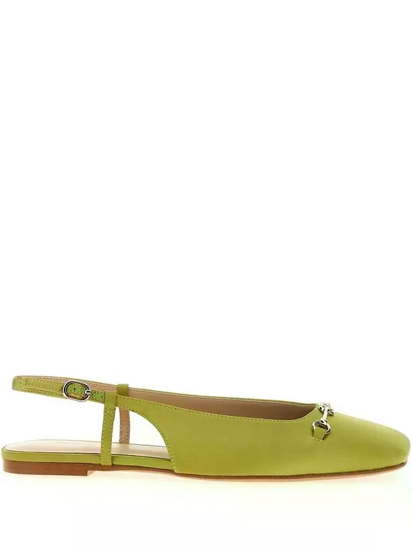 TWINSET Square-toe Ballerina Shoes - Green