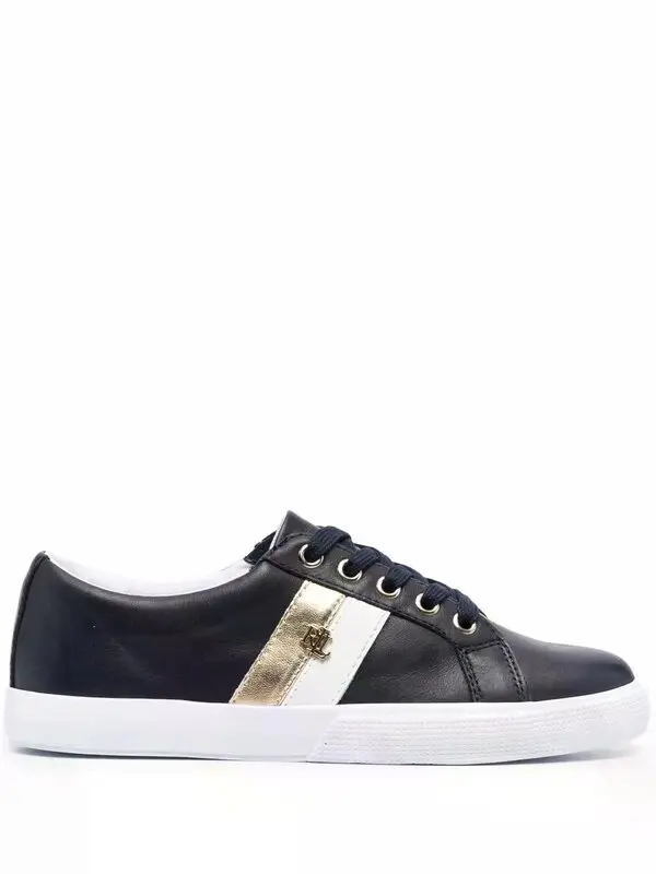 Ralph Lauren Janson Leather Sneakers - Black
