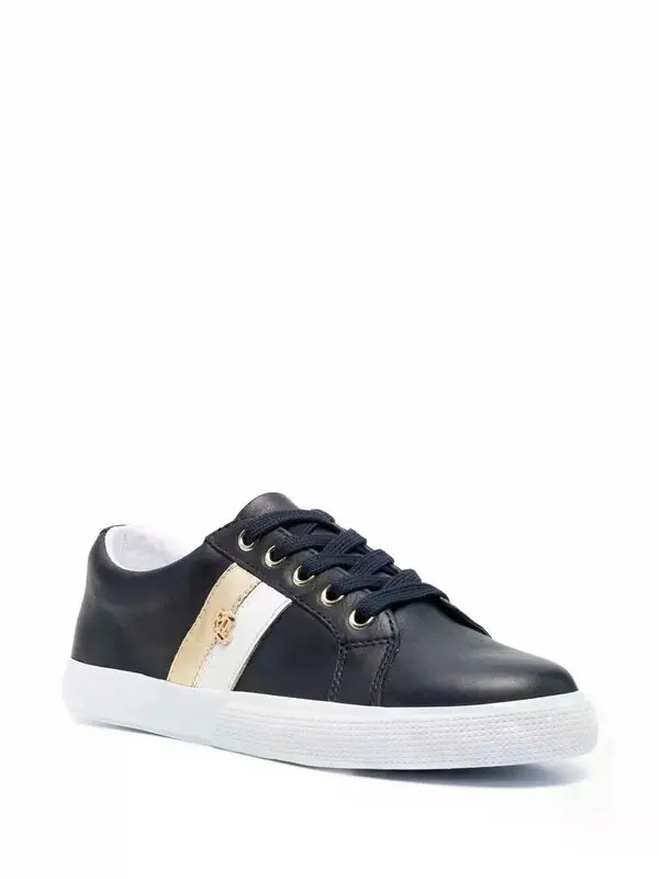 Ralph Lauren Janson Leather Sneakers - Black