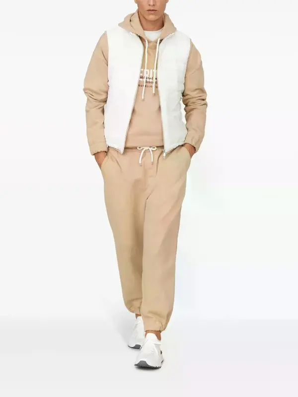 Brunello Cucinelli Straight-leg Cotton-blend Track Pants