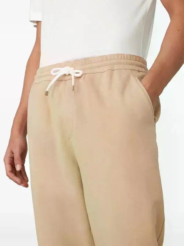 Brunello Cucinelli Straight-leg Cotton-blend Track Pants