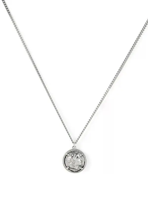 Emanuele Bicocchi Caesar Coin Sterling Necklace - Silver