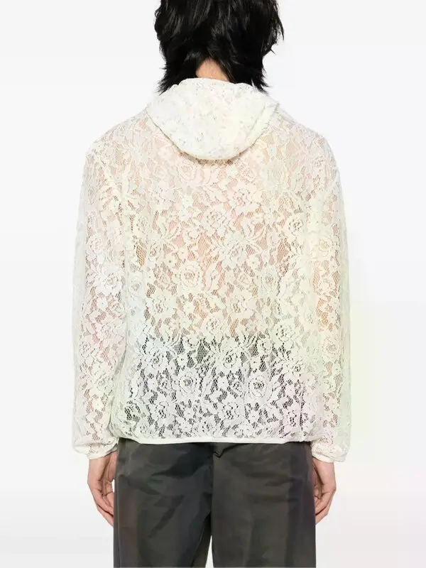 JUNTAE KIM Draped Lace Jumper - Neutrals