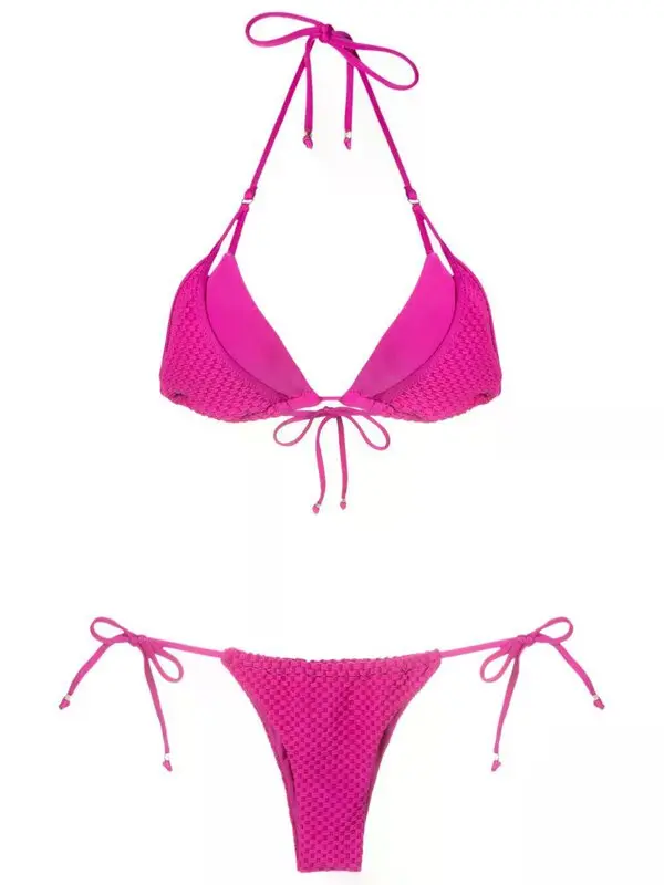 AMIR SLAMA Halterneck Triangle Bikini - Pink