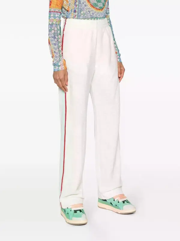 Casablanca Logo-patch Side-stripe Fleece Track Pants