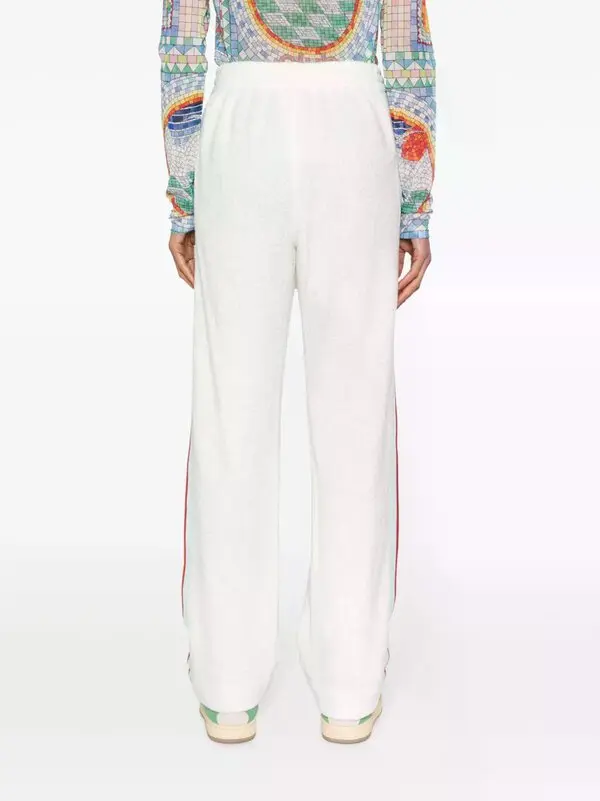 Casablanca Logo-patch Side-stripe Fleece Track Pants