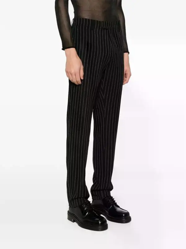 AMI Paris Tailored Virgin Wool Pinstripe Trousers