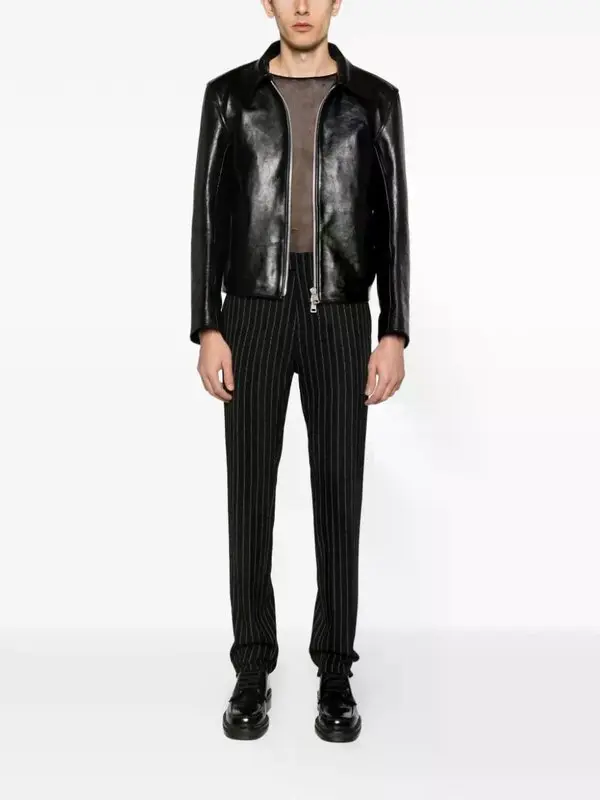AMI Paris Tailored Virgin Wool Pinstripe Trousers