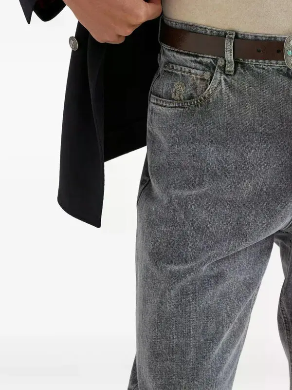 Brunello Cucinelli Logo-patch Jeans