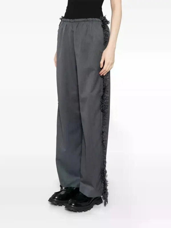 JNBY Side-detailed Straight Trousers - Grey