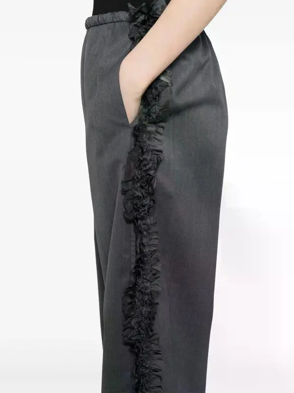 JNBY Side-detailed Straight Trousers - Grey