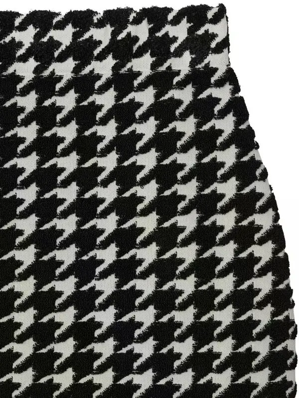 Burberry Houndstooth Mini Skirt