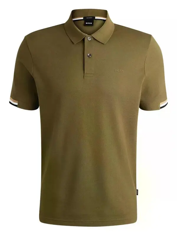 BOSS Cotton Polo Shirt - Green