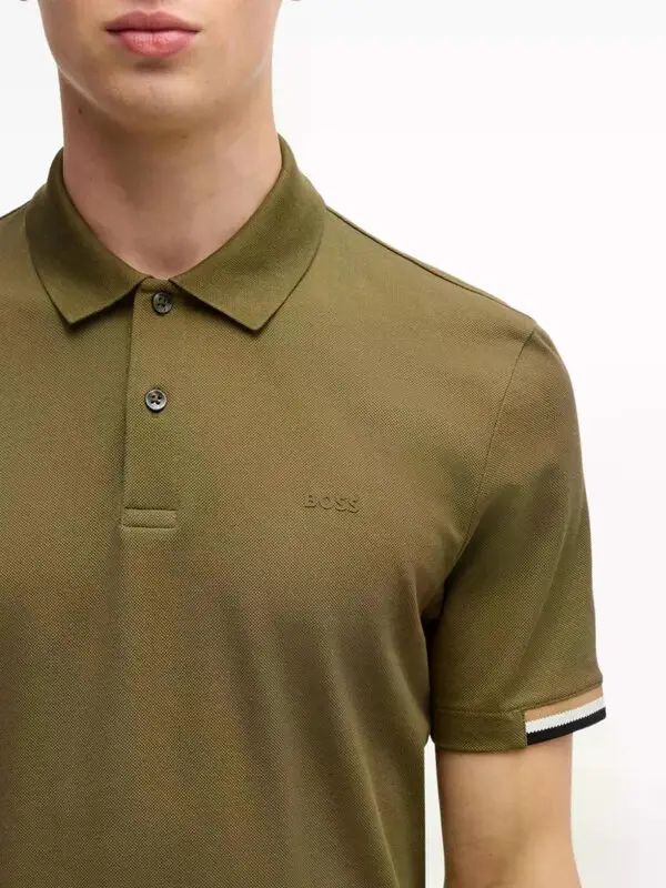 BOSS Cotton Polo Shirt - Green