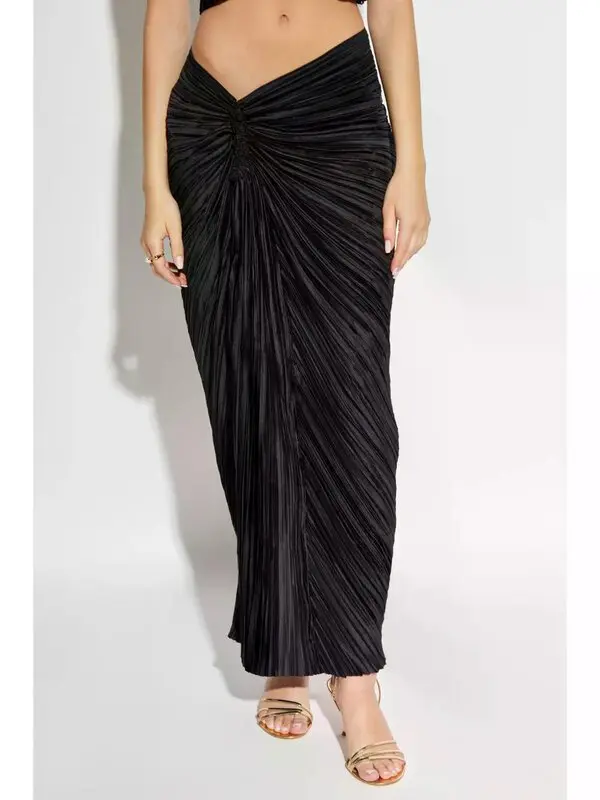 Cult Gaia Sonoma Draped Skirt - Black