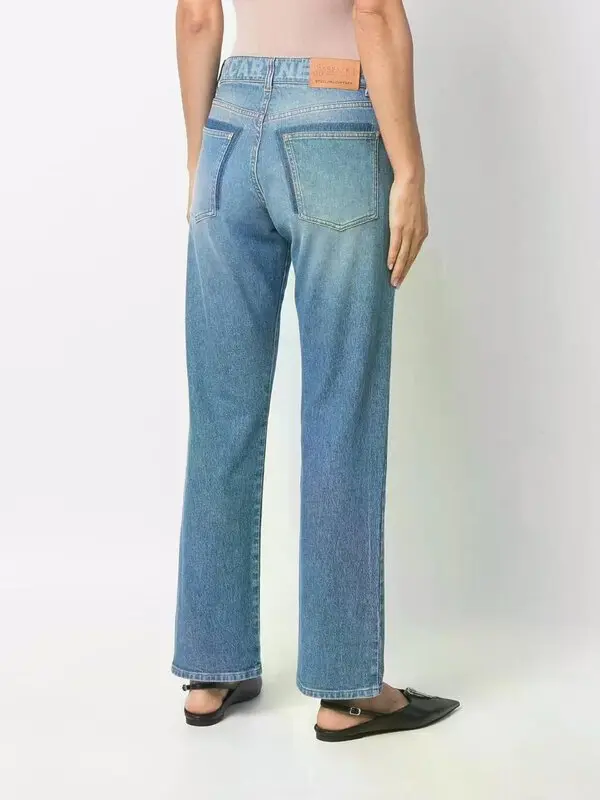 Stella McCartney Salt & Pepper Logo Slim-cut Jeans
