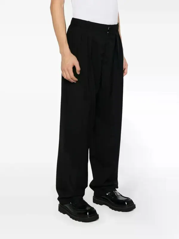 Kenzo Wool Pleated Tailored Trousers