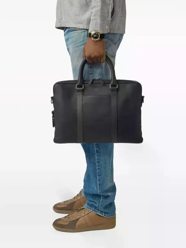 Shinola Navigator Gm Computer Briefcase - Black