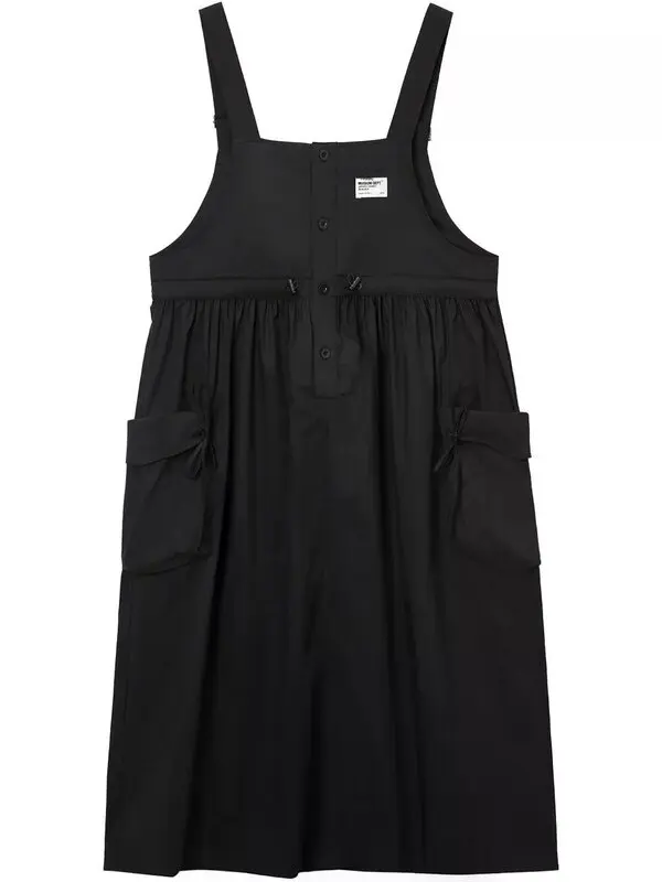 MUSIUM DIV. Logo-patch Midi Dress - Black