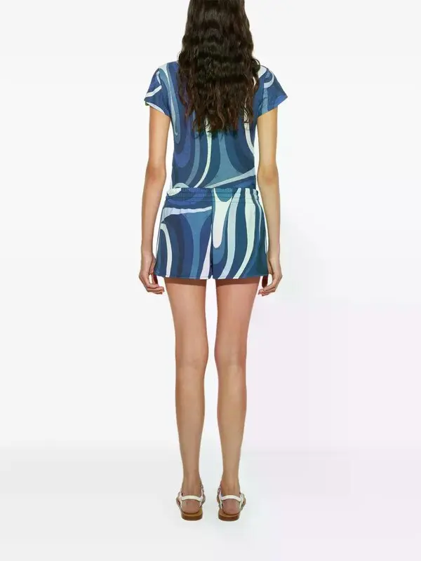 Emilio Pucci Marmo-print Shorts