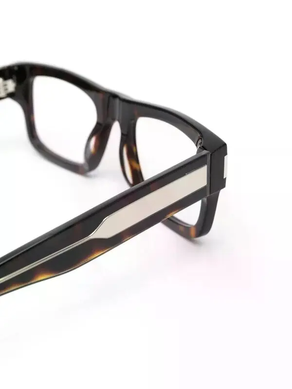 Saint Laurent Logo Tortoiseshell-detail Glasses