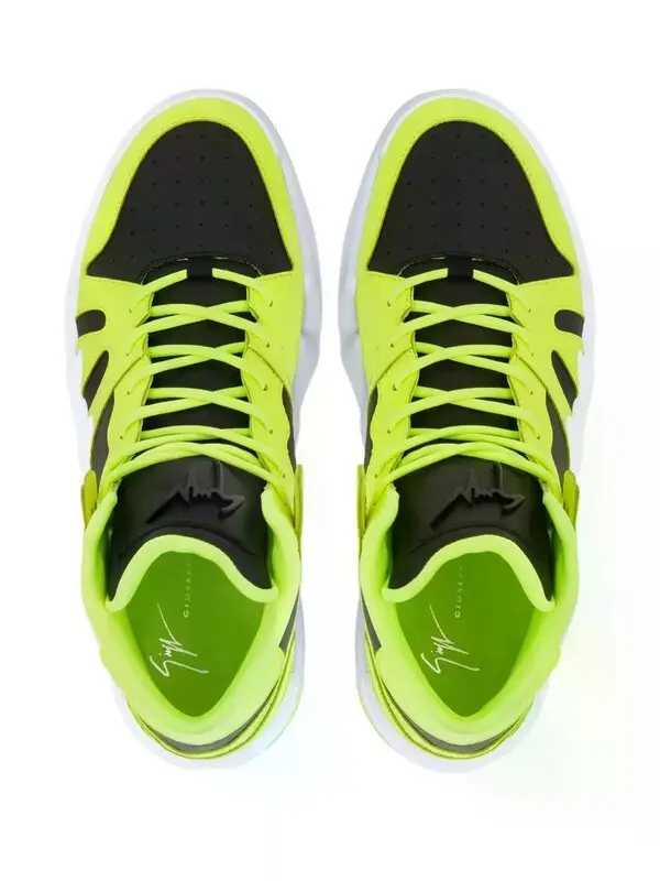 GIUSEPPE ZANOTTI Talon Color-block Sneakers - Yellow