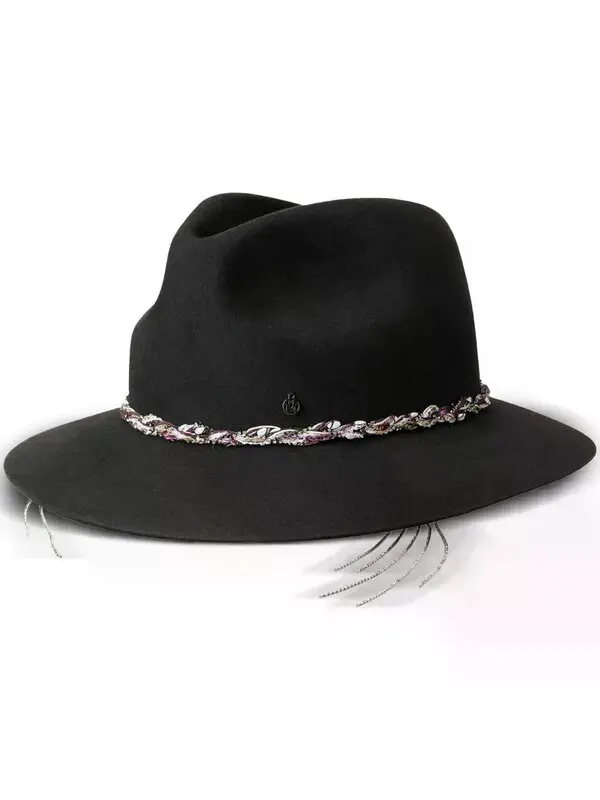 MAISON MICHEL Rico Felt Fedora Hat - Grey