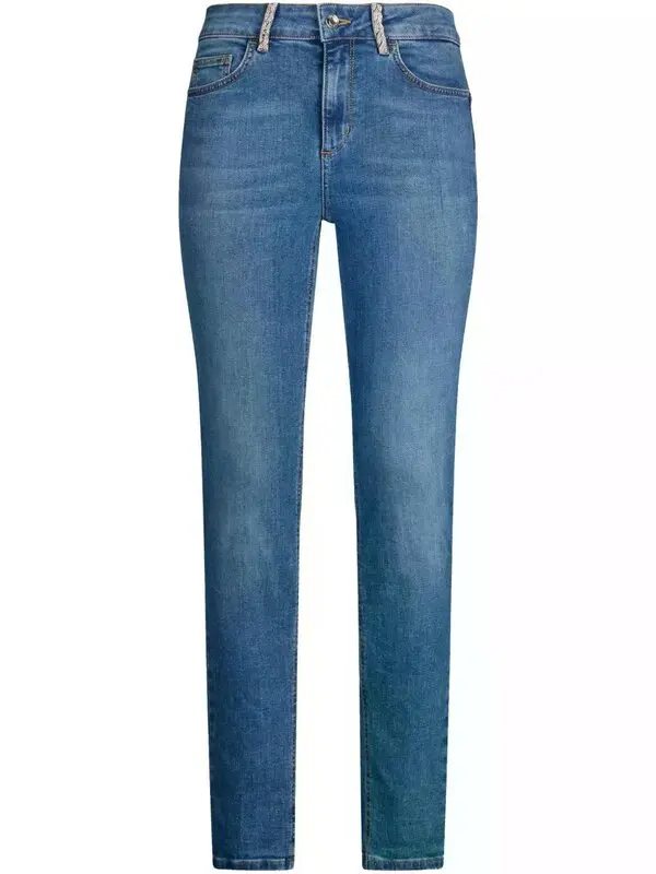 Liu Jo Rhinestone Embellished Skinny Jeans