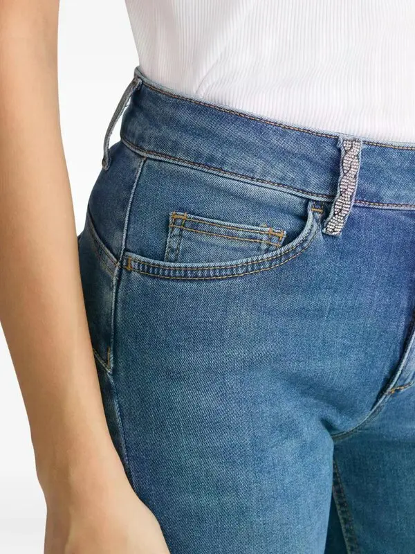 Liu Jo Rhinestone Embellished Skinny Jeans