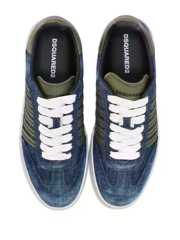 Dsquared2 Denim Lace-up Sneakers - Blue