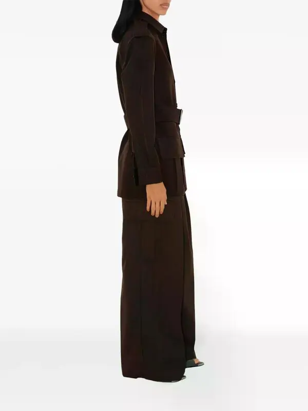 Burberry Wide-leg Wool Cargo Trousers