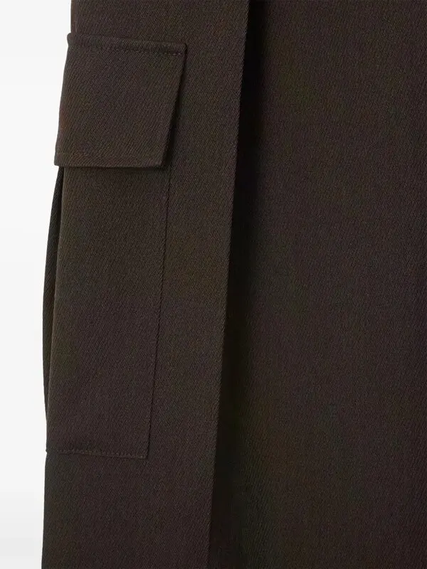Burberry Wide-leg Wool Cargo Trousers