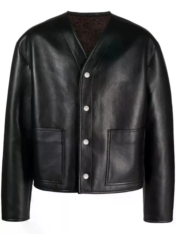 Nanushka Faux-leather Bomber Jacket - Black